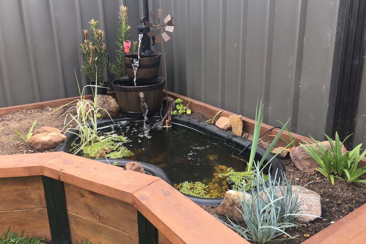 Raised Preformed Pond Diy How To Build A Pond In A Raised Garden Bed